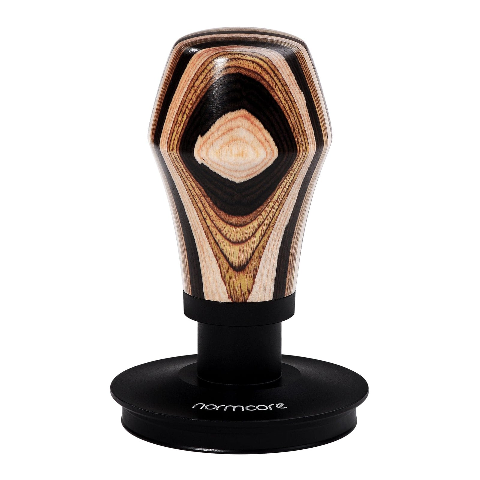 Normcore / V4 Spring-loaded Tamper - Colorful Wood - Titanium PVD ...