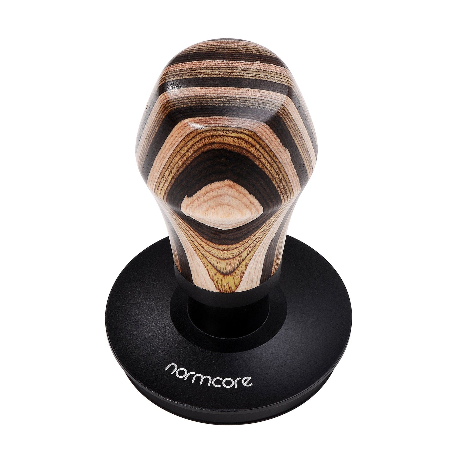 Normcore / V4 Spring-loaded Tamper - Colorful Wood - Titanium PVD ...