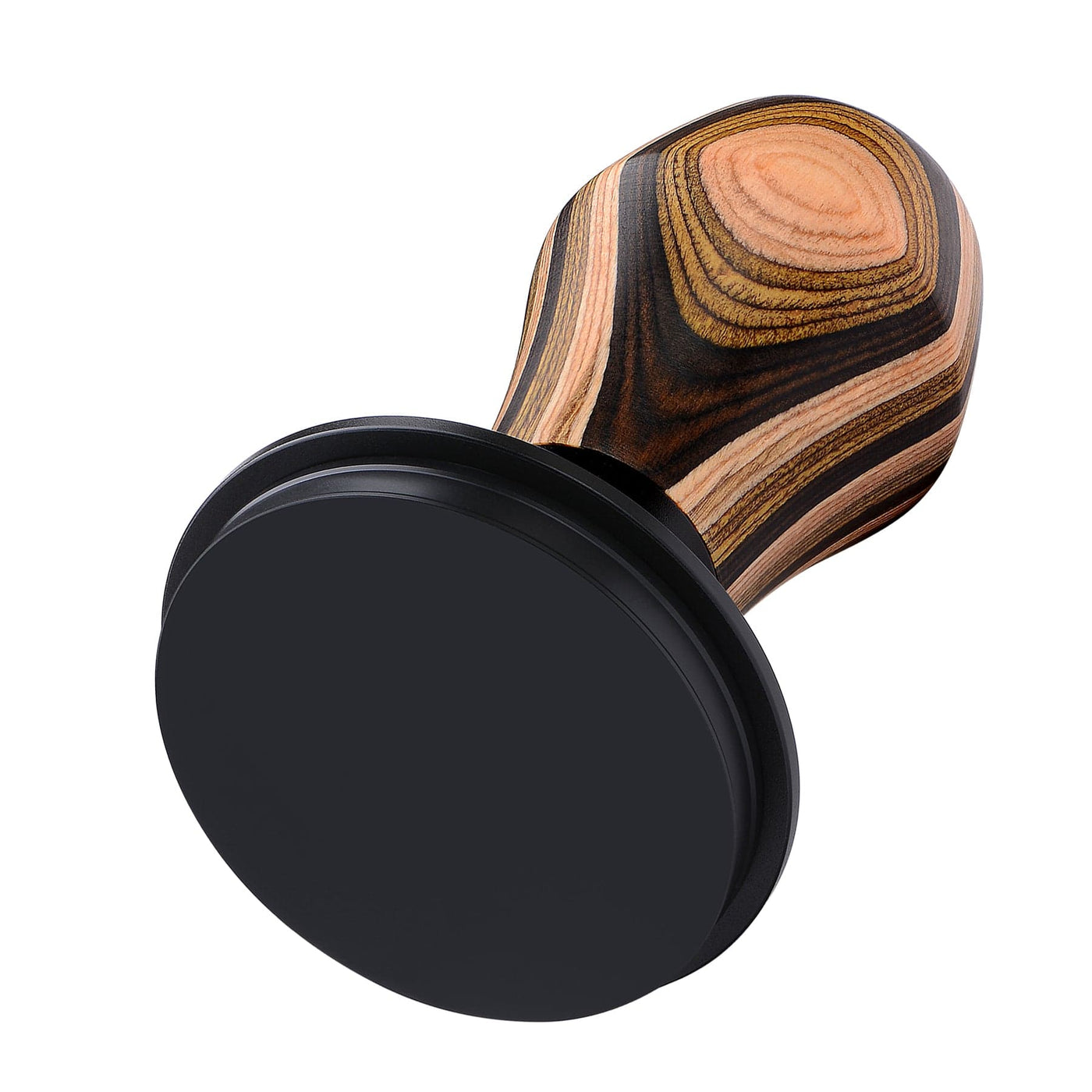 Normcore / V4 Spring-loaded Tamper - Colorful Wood - Titanium PVD ...